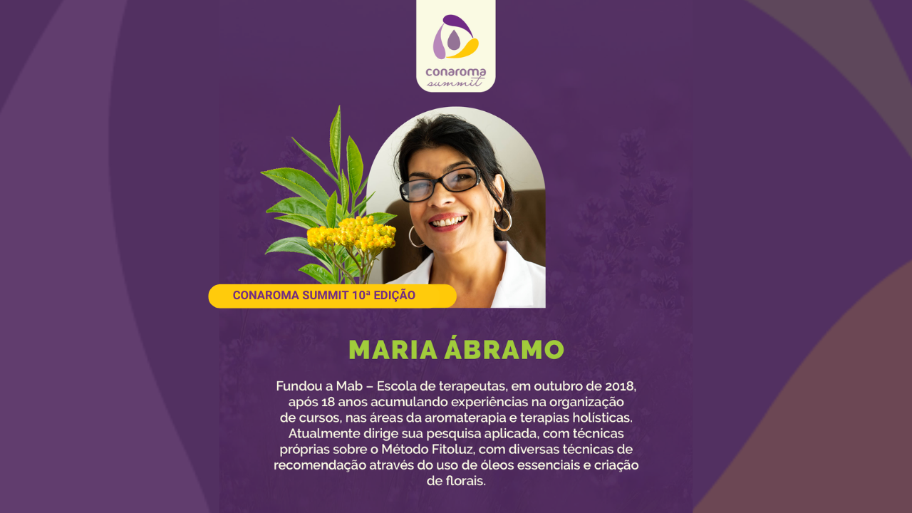 Maria Ábramo - Diagnose na Aromaterapia | Conaroma